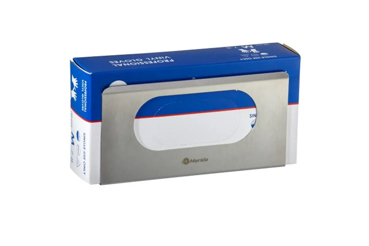 Uchwyt na kartonik z rękawiczkami lub chusteczkami MERIDA STELLA, stal matowa Merida GSM020